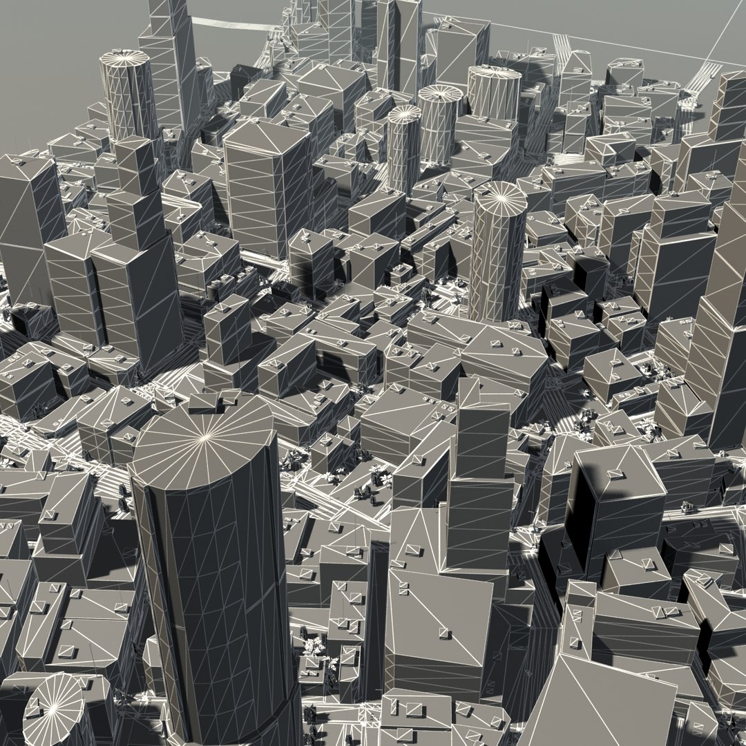 3d City Mass Modeled