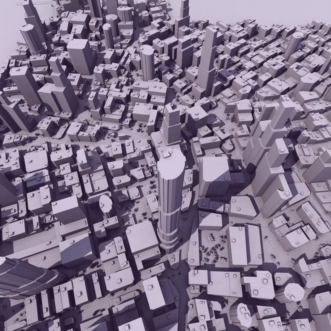 3d City Mass Modeled