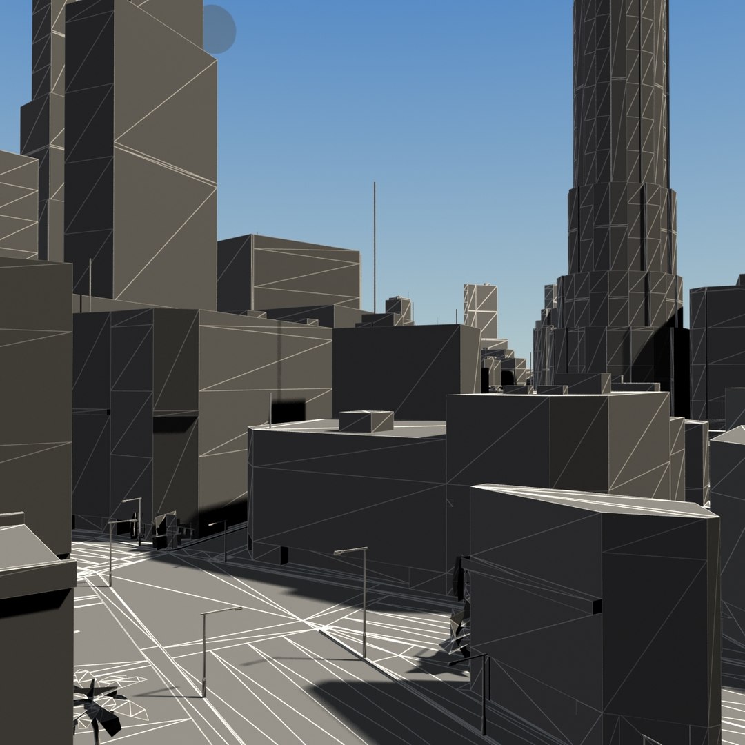 3d City Mass Modeled