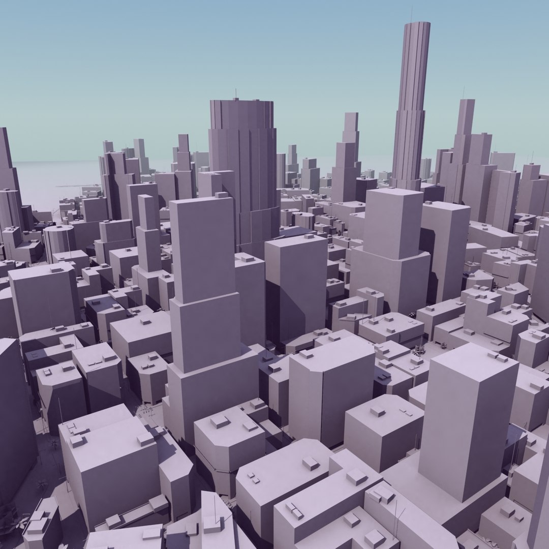 3d City Mass Modeled