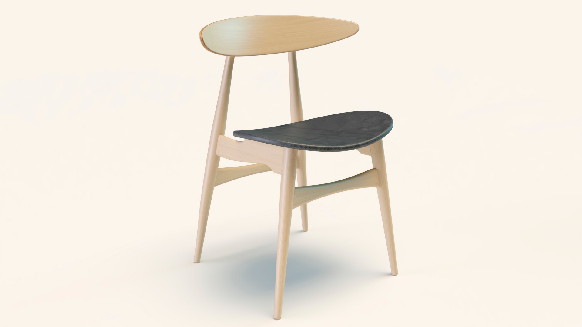 Carl Hansen Archviz Chair CH33P 3D Model - TurboSquid 2019390