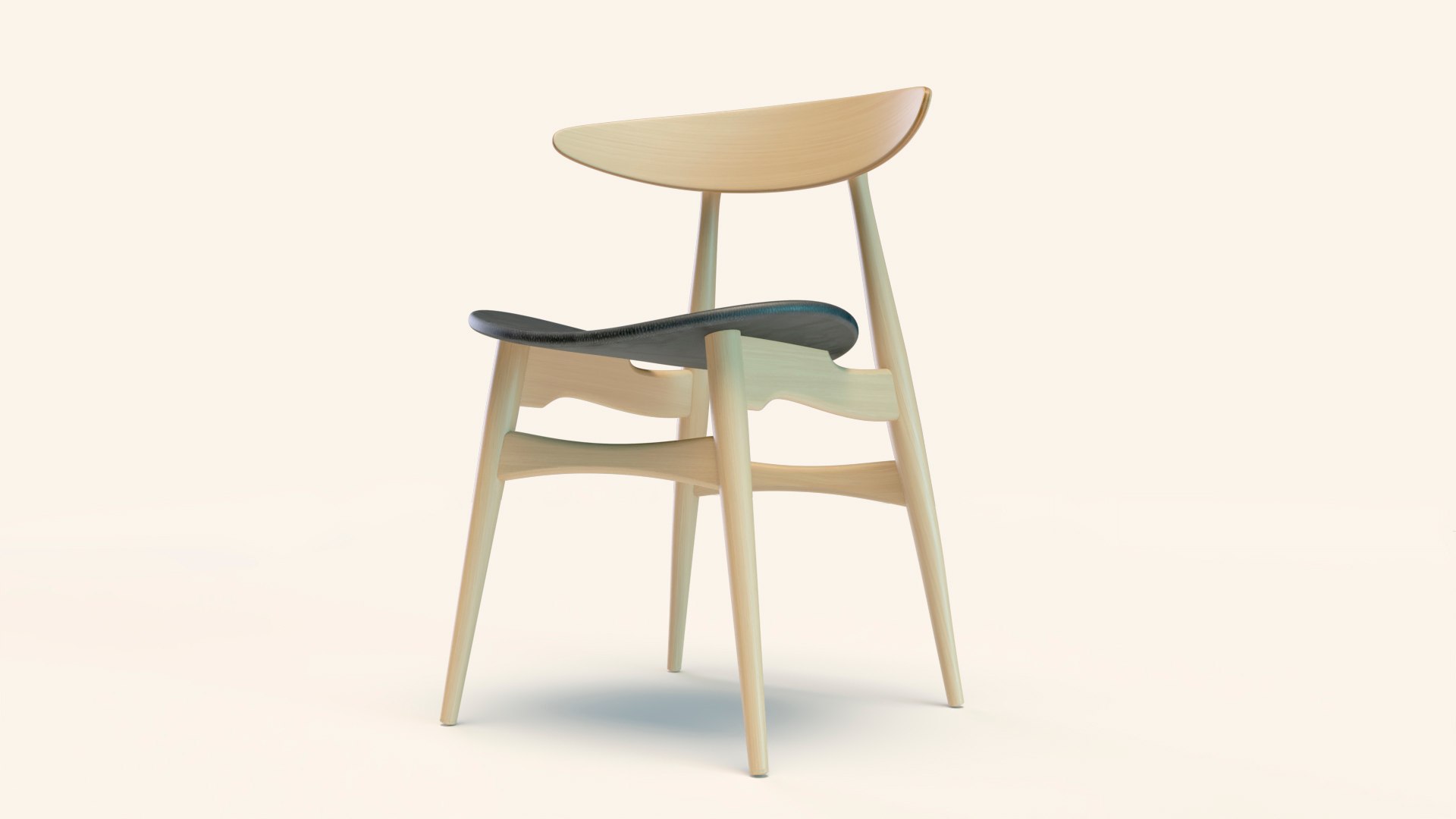 Carl Hansen Archviz Chair CH33P 3D Model - TurboSquid 2019390