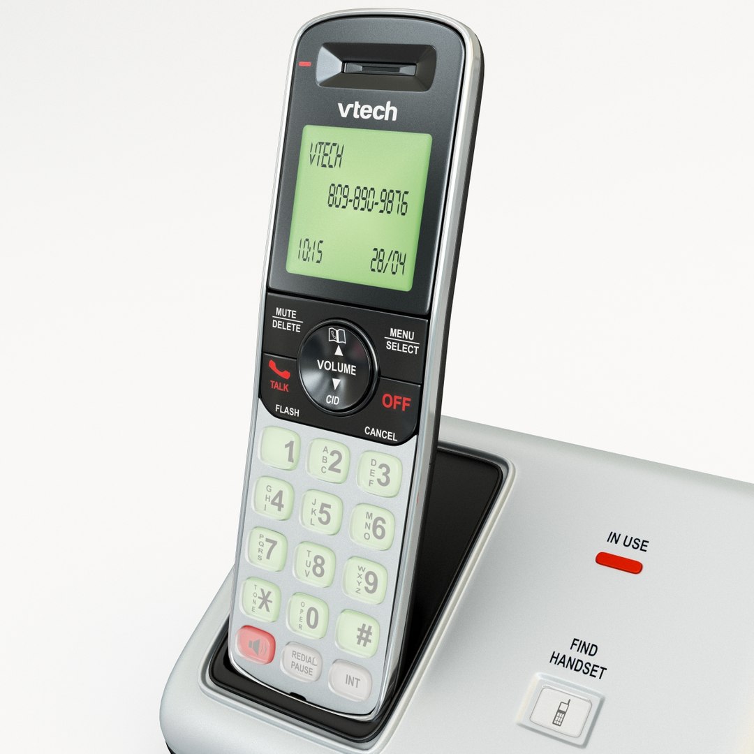 Cordless Phone Vtech Cs6419-2 3d