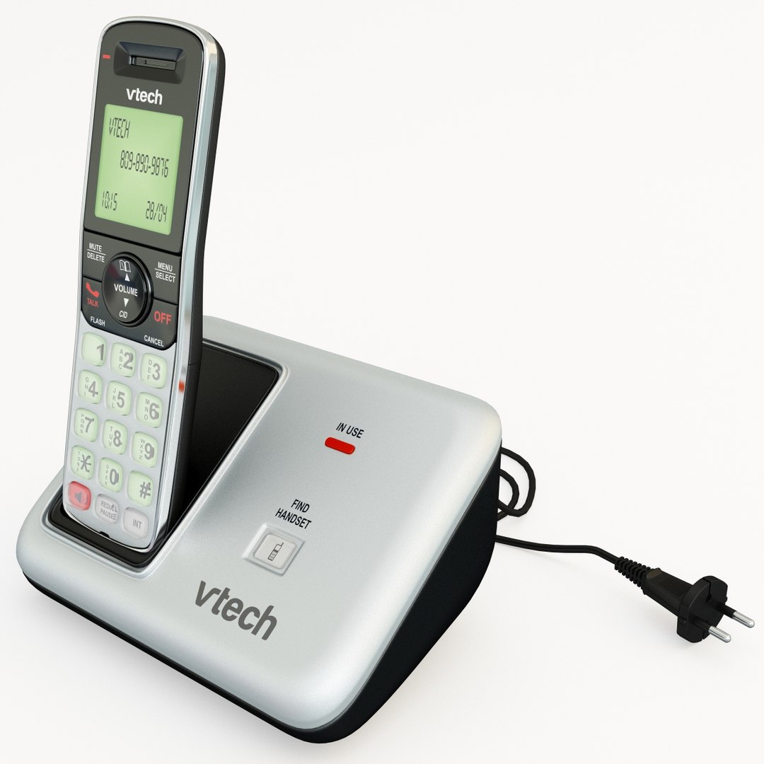 Cordless Phone Vtech Cs6419-2 3d