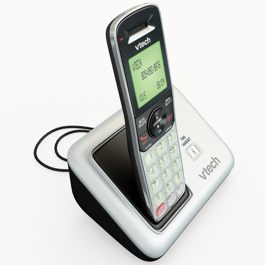 Cordless Phone Vtech Cs6419-2 3d