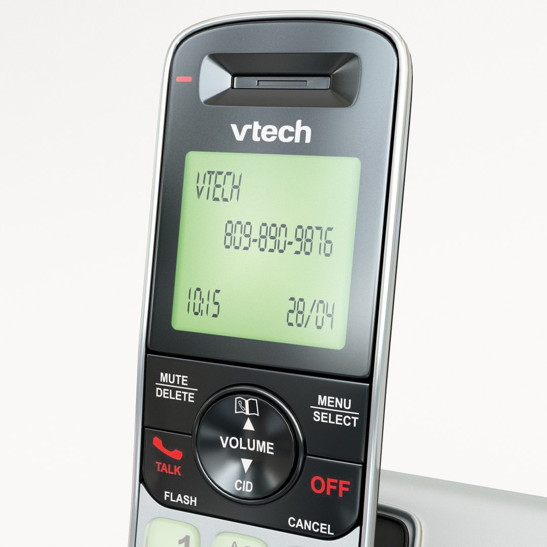 Cordless Phone Vtech Cs6419-2 3d
