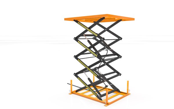 3D lifting goods platform model - TurboSquid 1709823