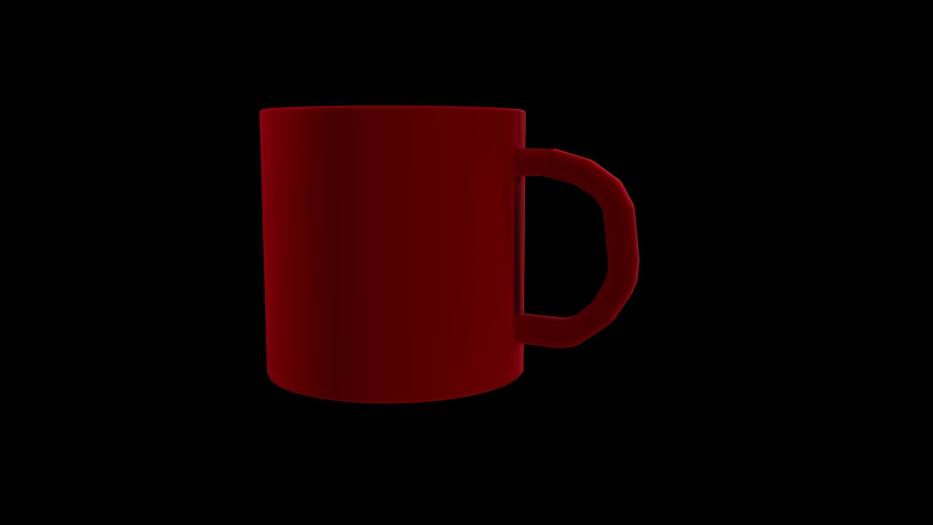 Basic Red Mug Made In Blender And Textured In Substance Painter 3D ...