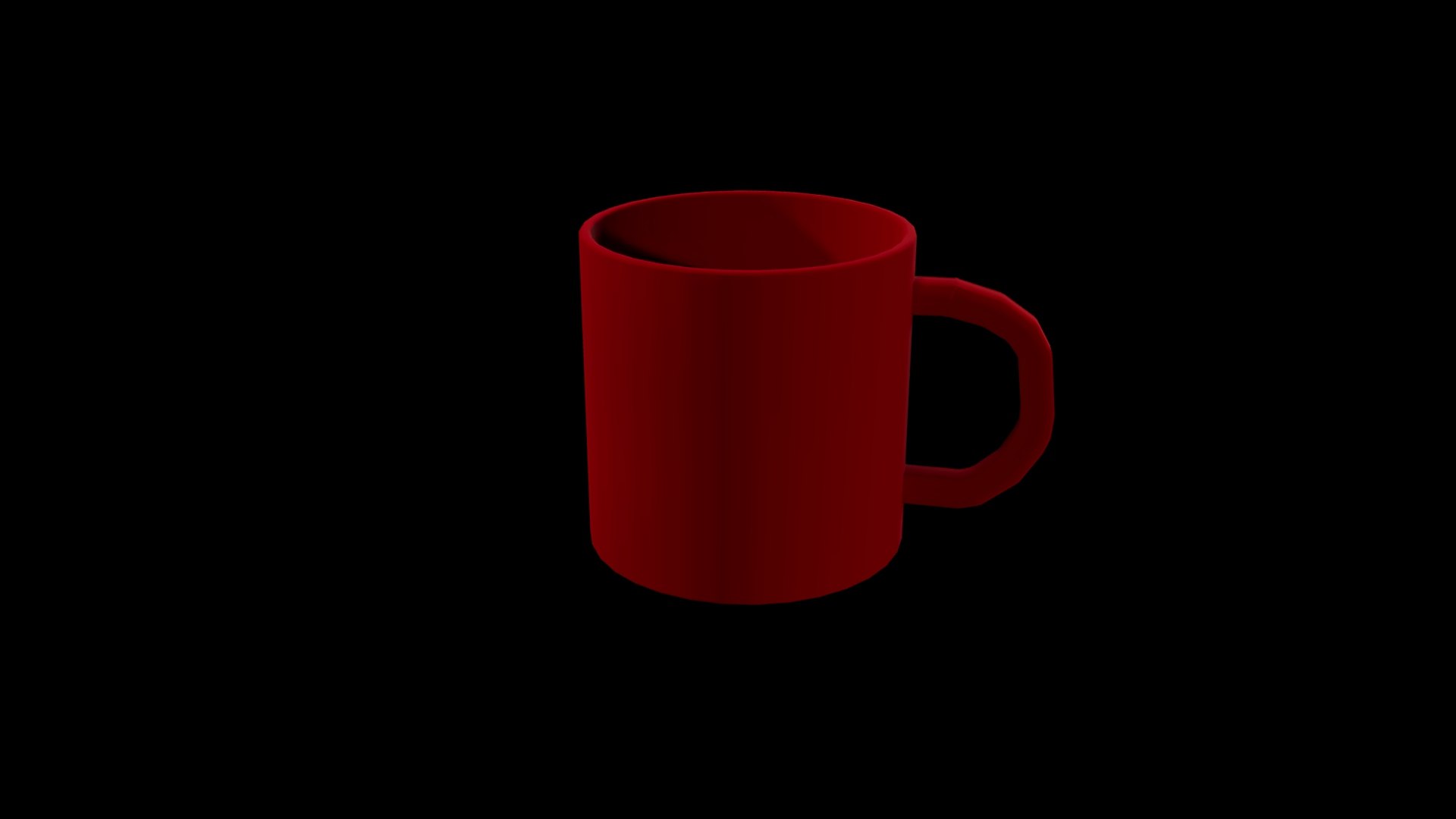 Basic Red Mug Made In Blender And Textured In Substance Painter 3D ...