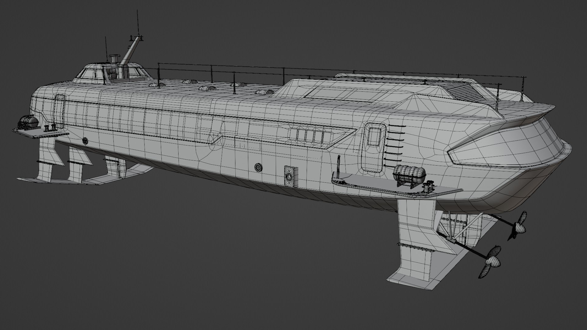 3D Meteor Hydrofoil - TurboSquid 2080938