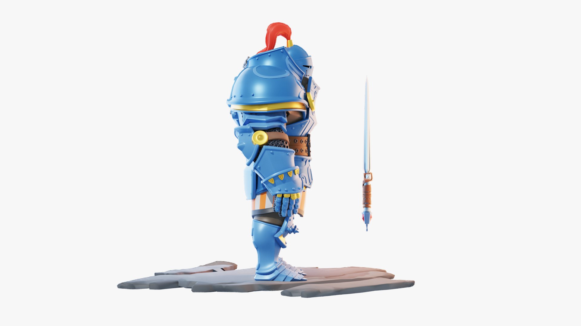 Stylized medieval knight hero 3D - TurboSquid 2092288