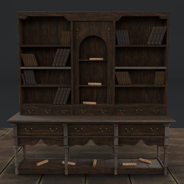 Medieval library 3D model - TurboSquid 1686069