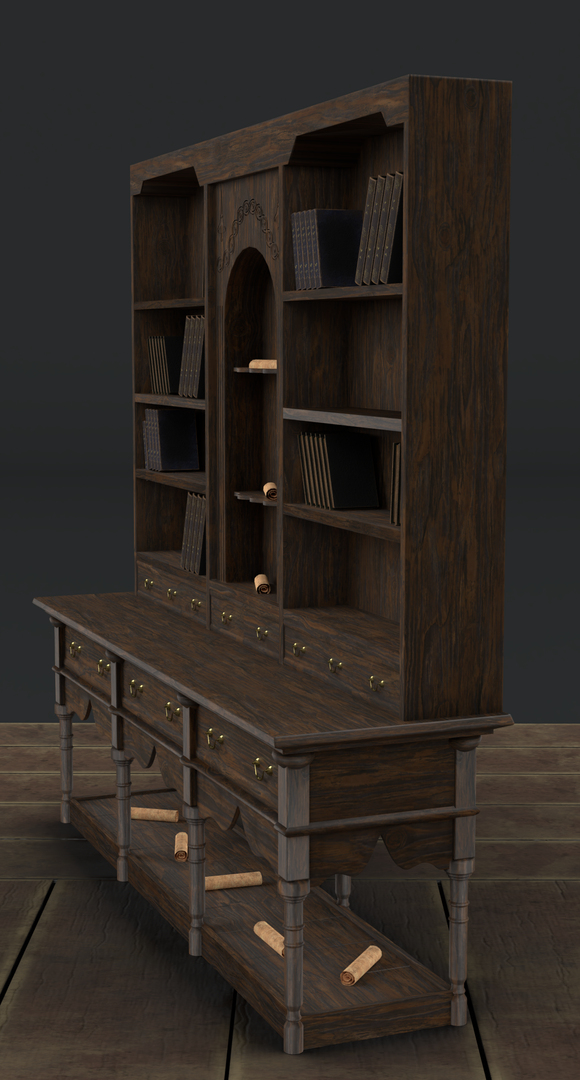 Medieval library 3D model - TurboSquid 1686069