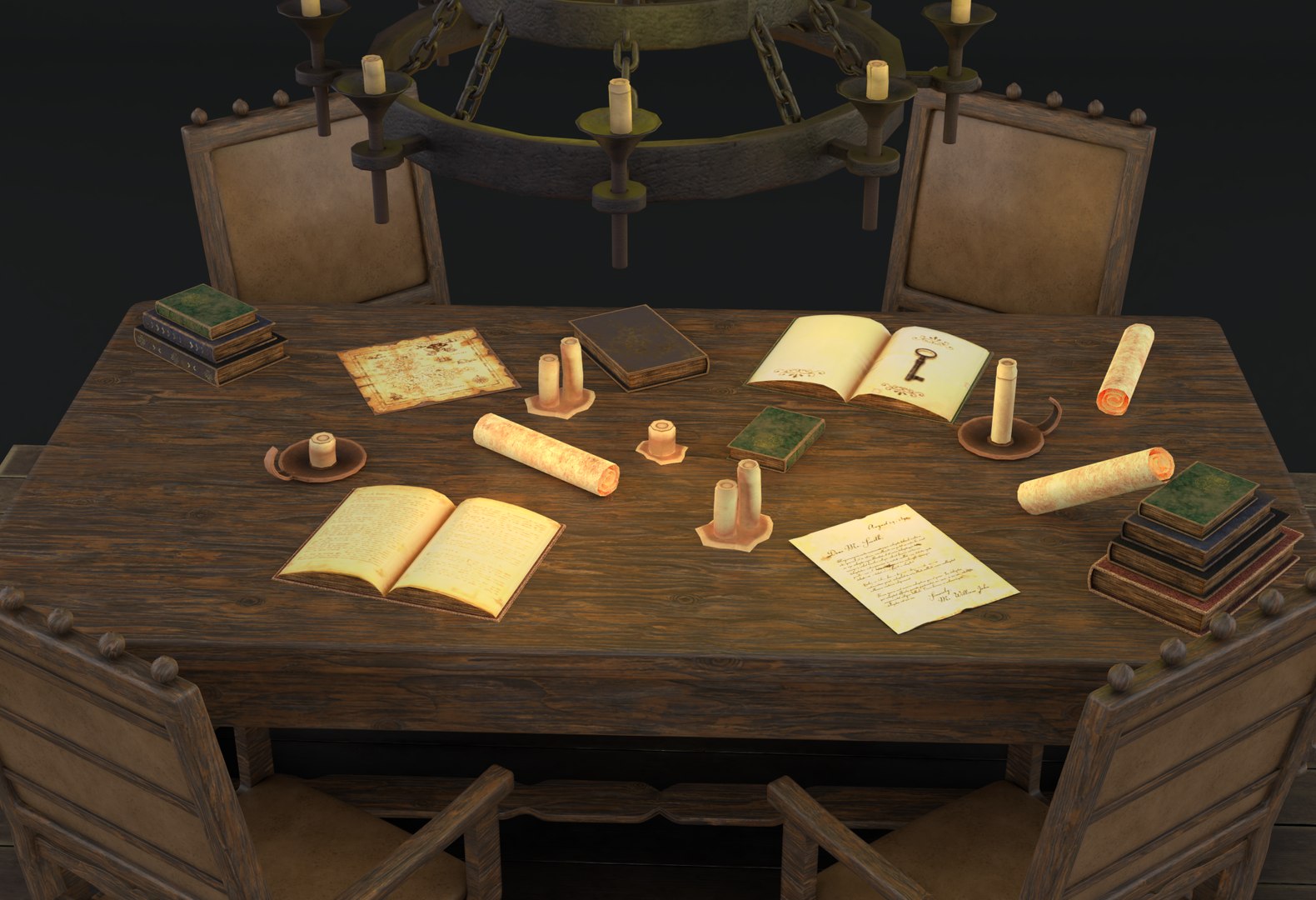 Medieval library 3D model - TurboSquid 1686069