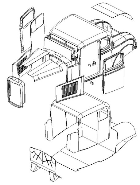 3dsmax 1932 5-window coupe body