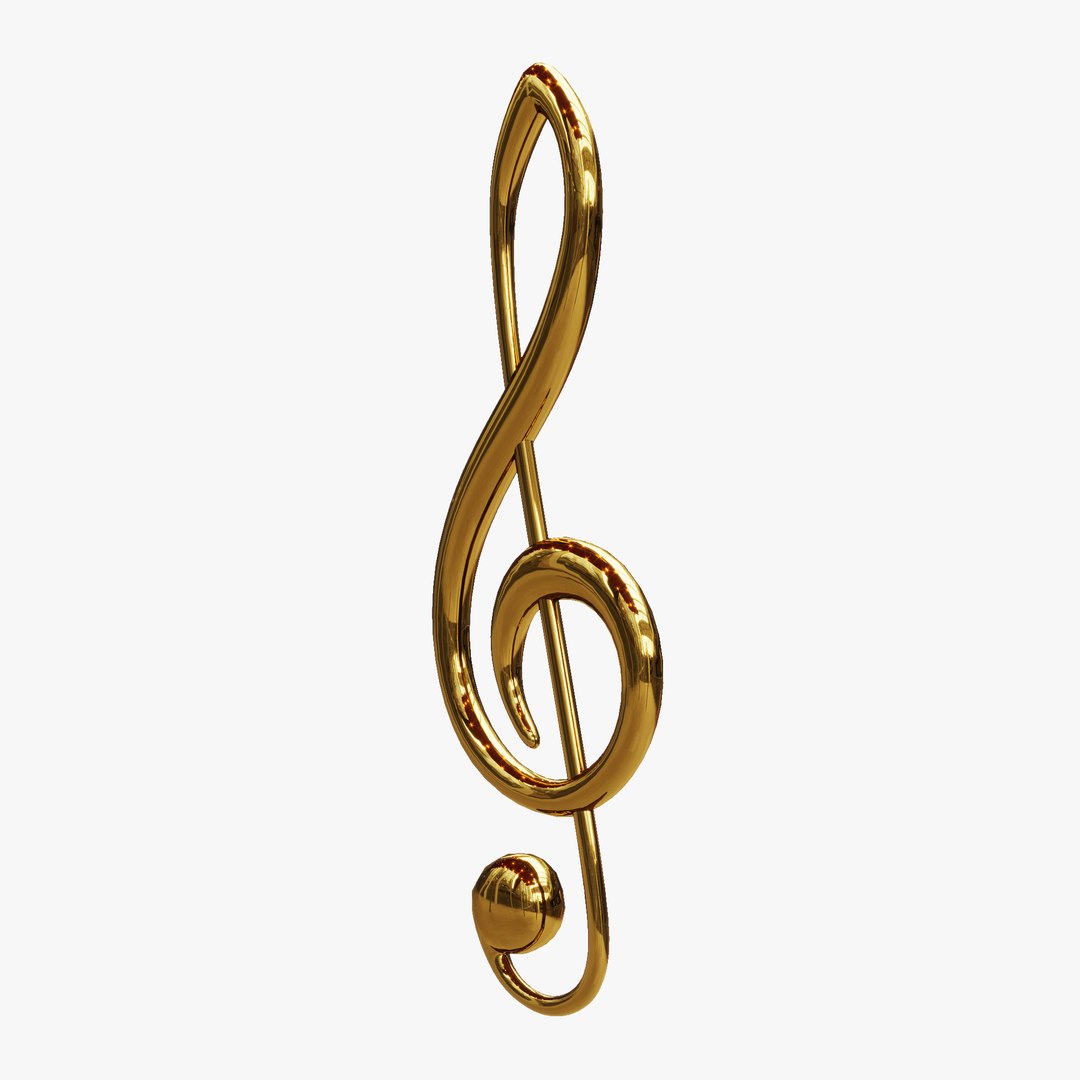 3D Clef Treble Key - TurboSquid 1687574