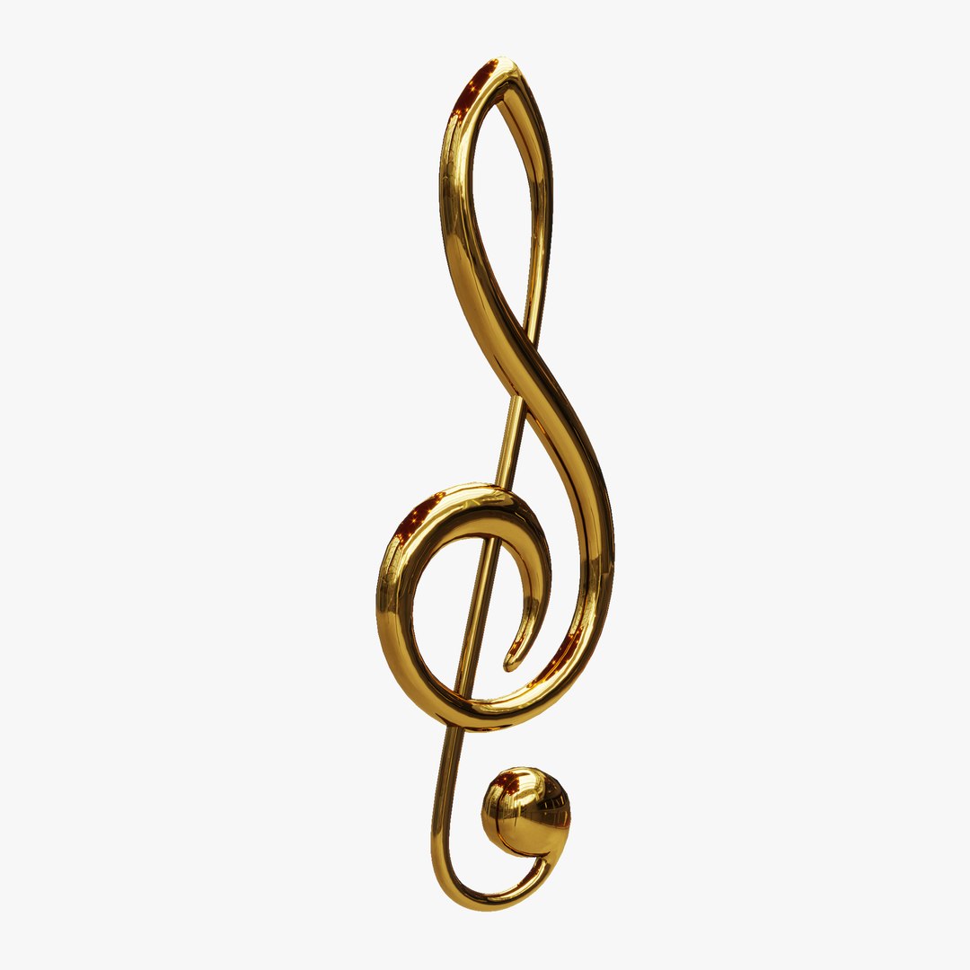 3D Clef Treble Key - TurboSquid 1687574