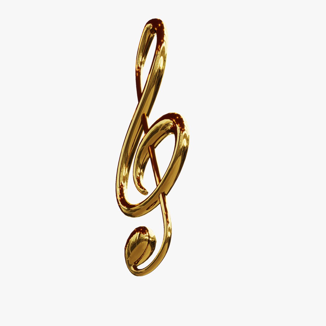 3D Clef Treble Key - TurboSquid 1687574