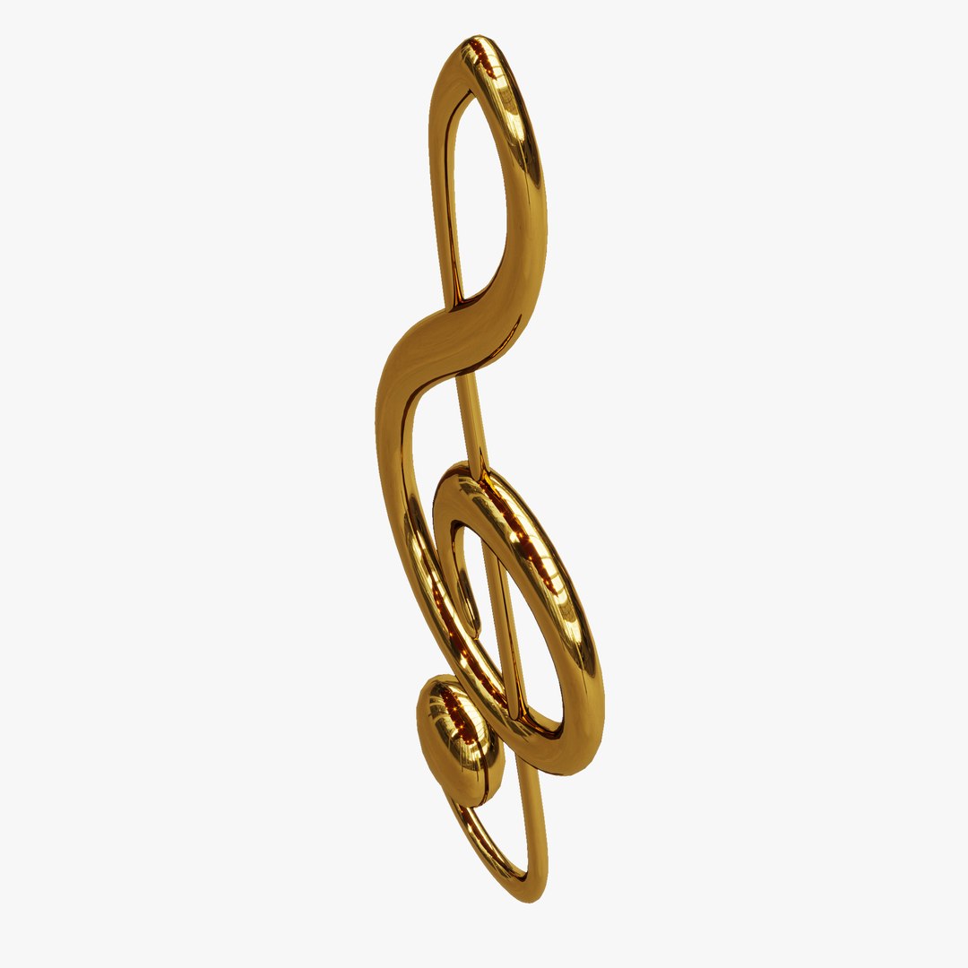 3D Clef Treble Key - TurboSquid 1687574