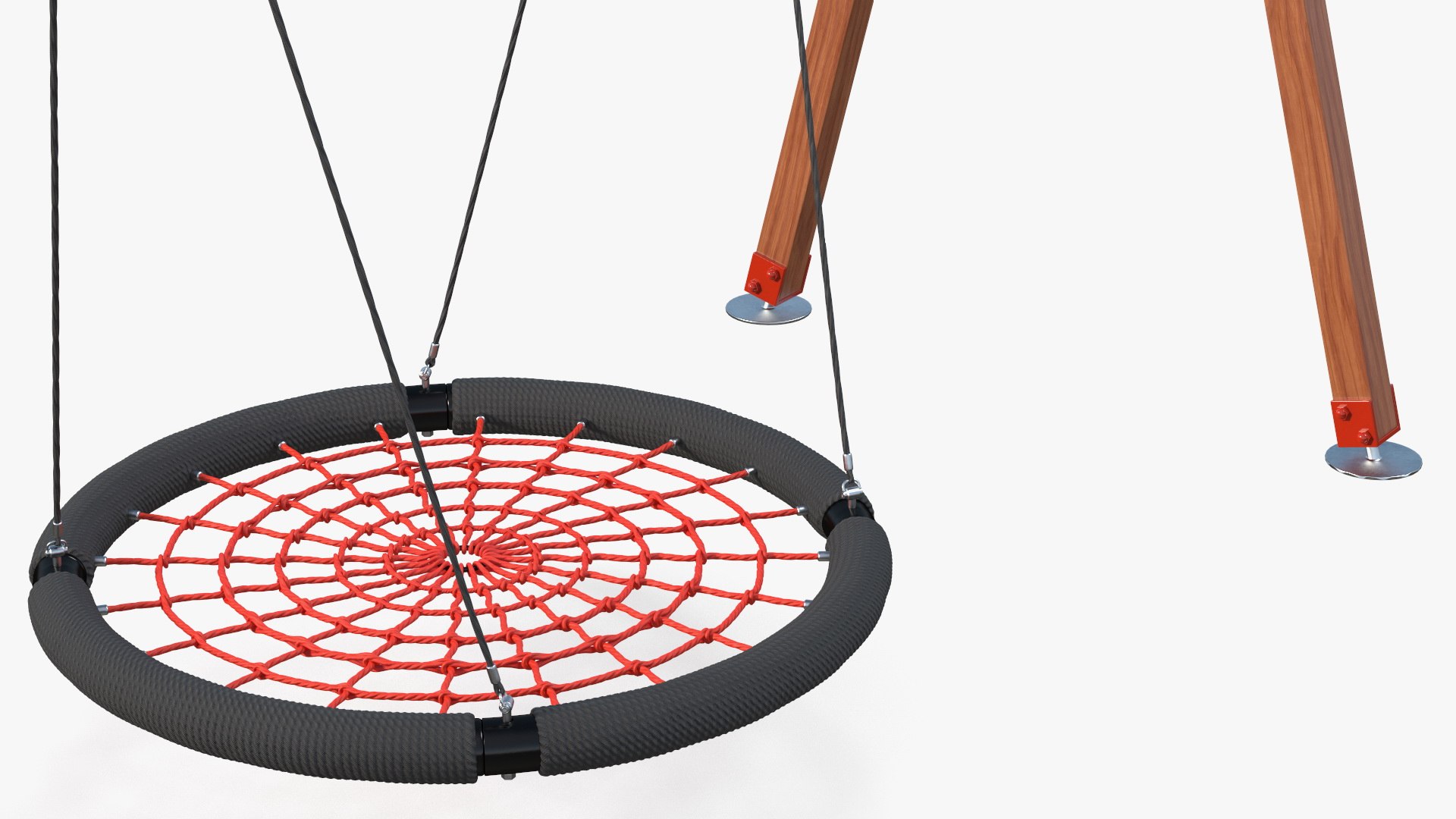 Net Swing for Kids Outdoor Red model - TurboSquid 2157056