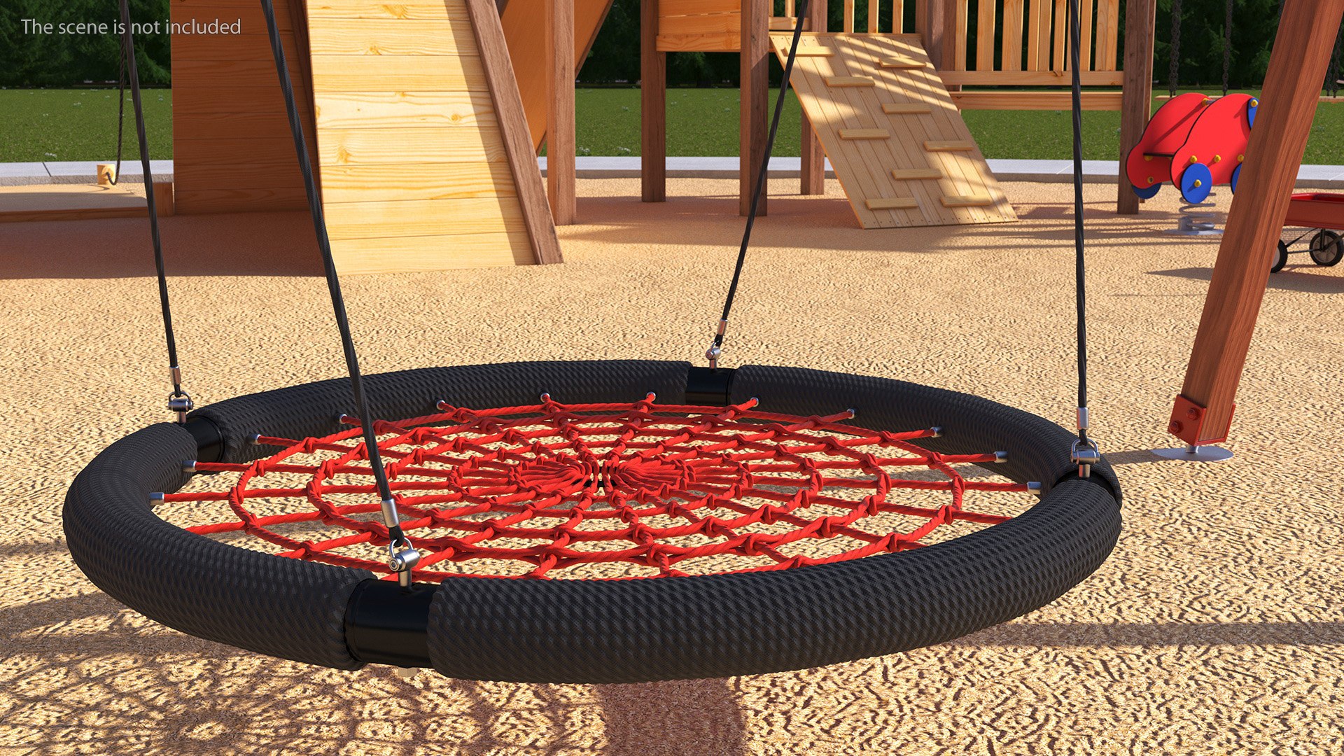 Net Swing for Kids Outdoor Red model - TurboSquid 2157056