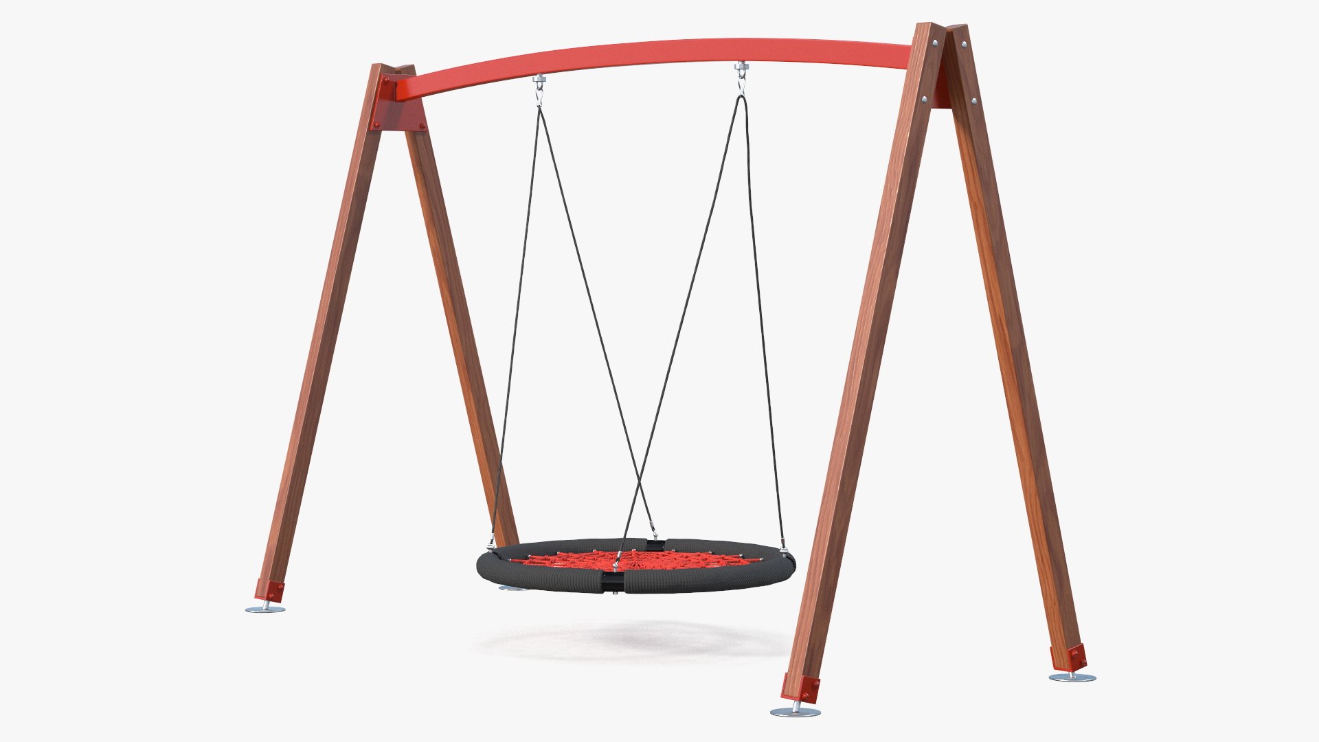 Net Swing for Kids Outdoor Red model - TurboSquid 2157056