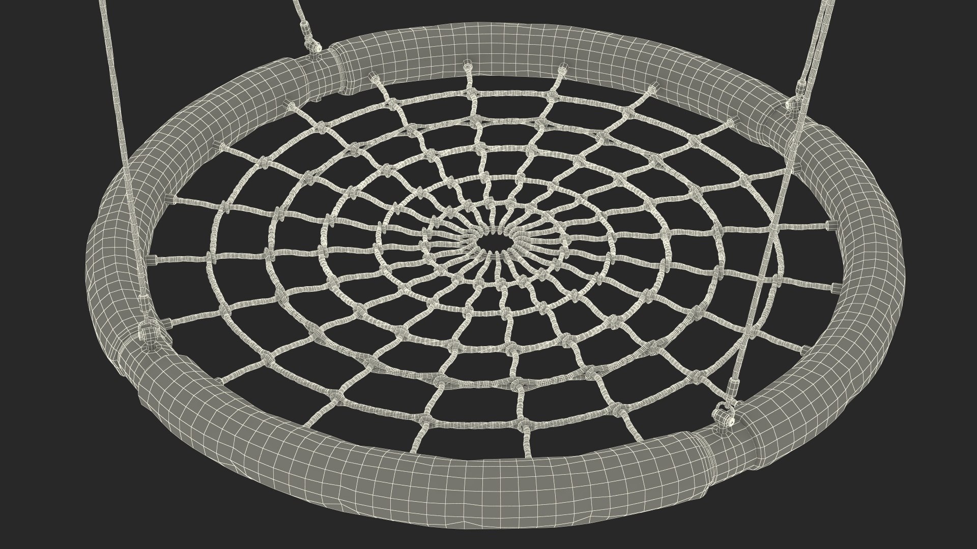 Net Swing for Kids Outdoor Red model - TurboSquid 2157056