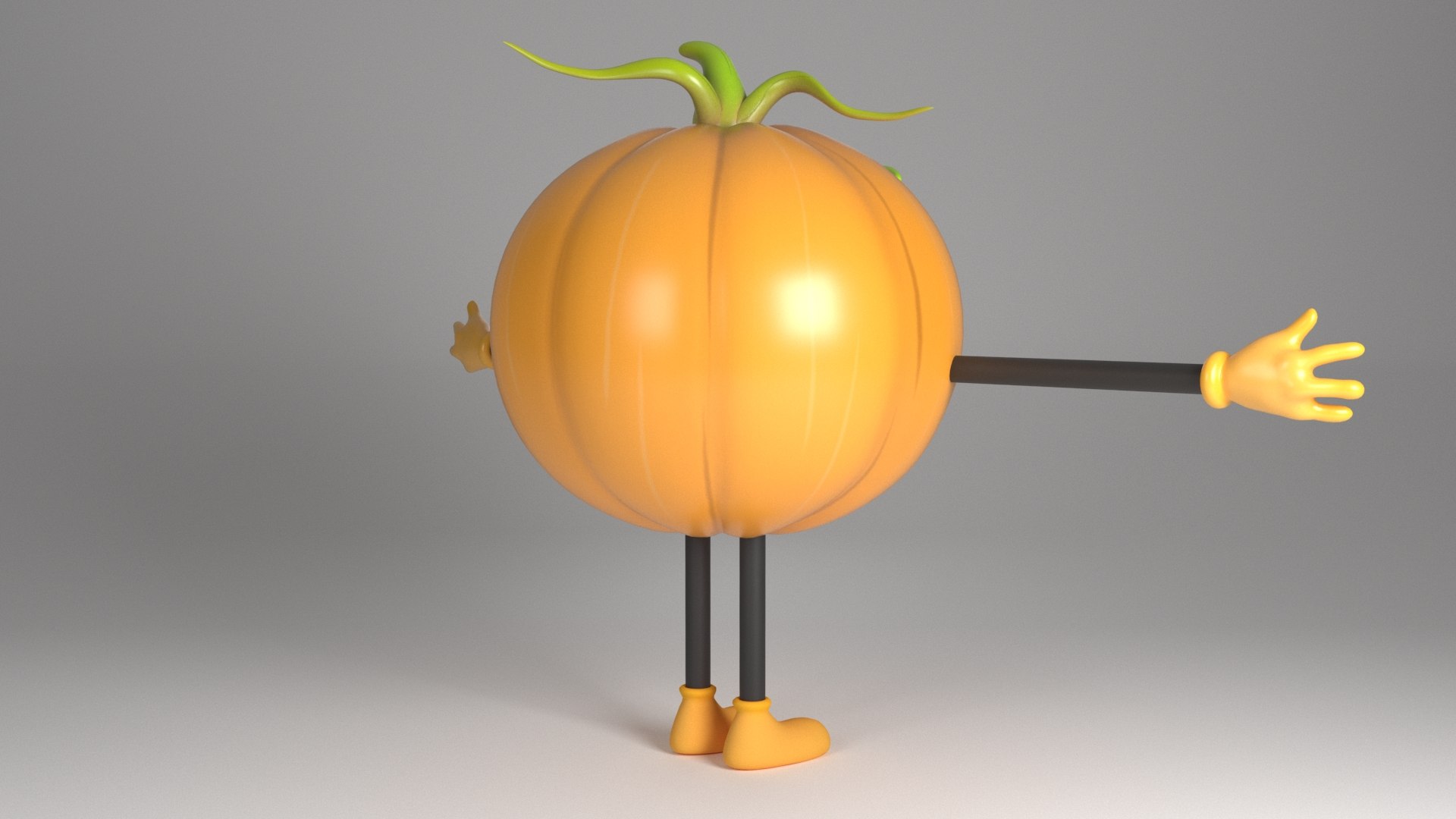 Pumpkin Man Character 3D - TurboSquid 2064151