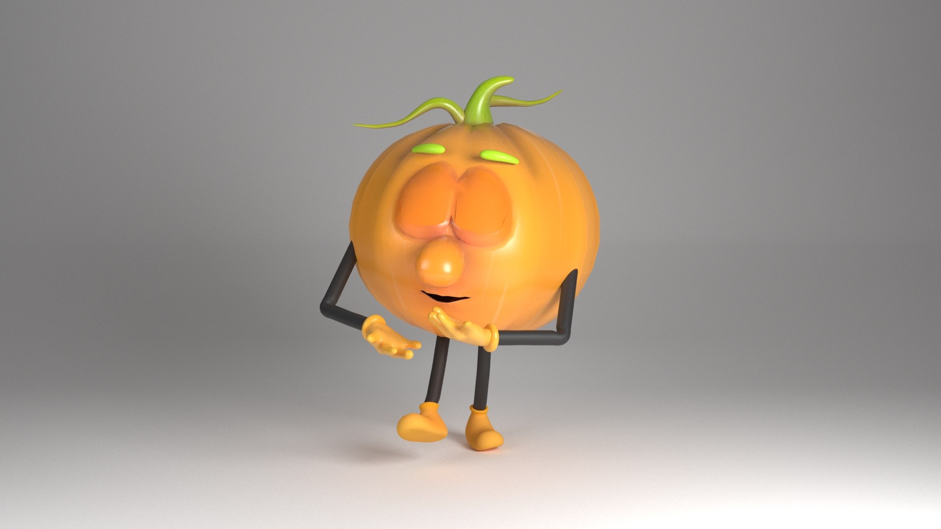 Pumpkin Man Character 3D - TurboSquid 2064151