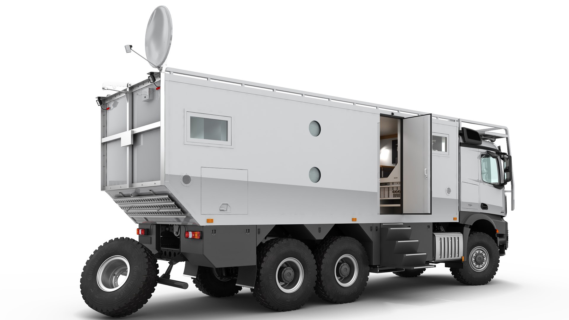 3D Mercedes Arocs Camper 6X6 - TurboSquid 1832973