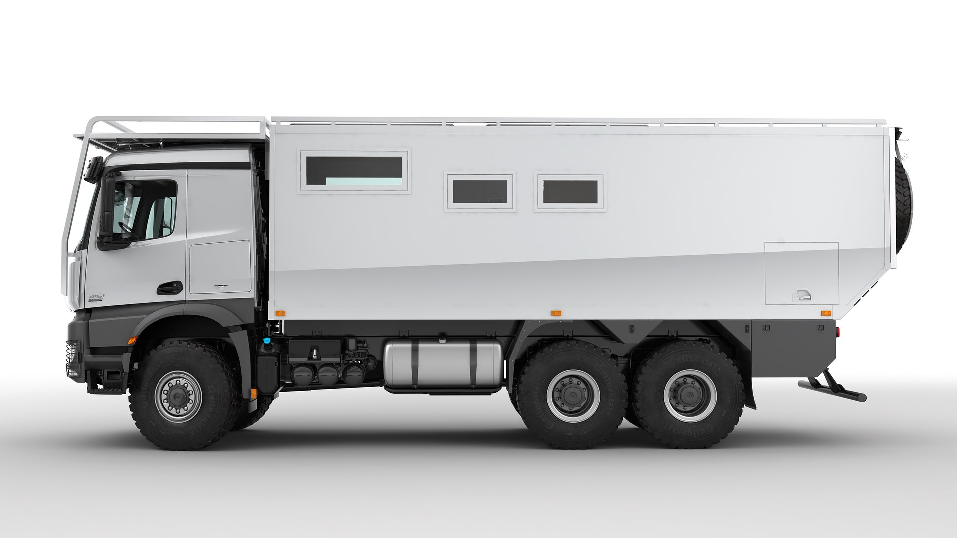 3D Mercedes Arocs Camper 6X6 - TurboSquid 1832973