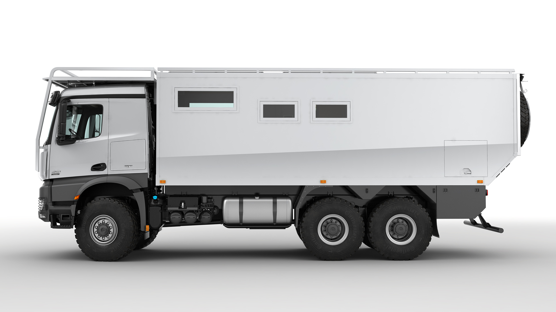 3D Mercedes Arocs Camper 6X6 - TurboSquid 1832973