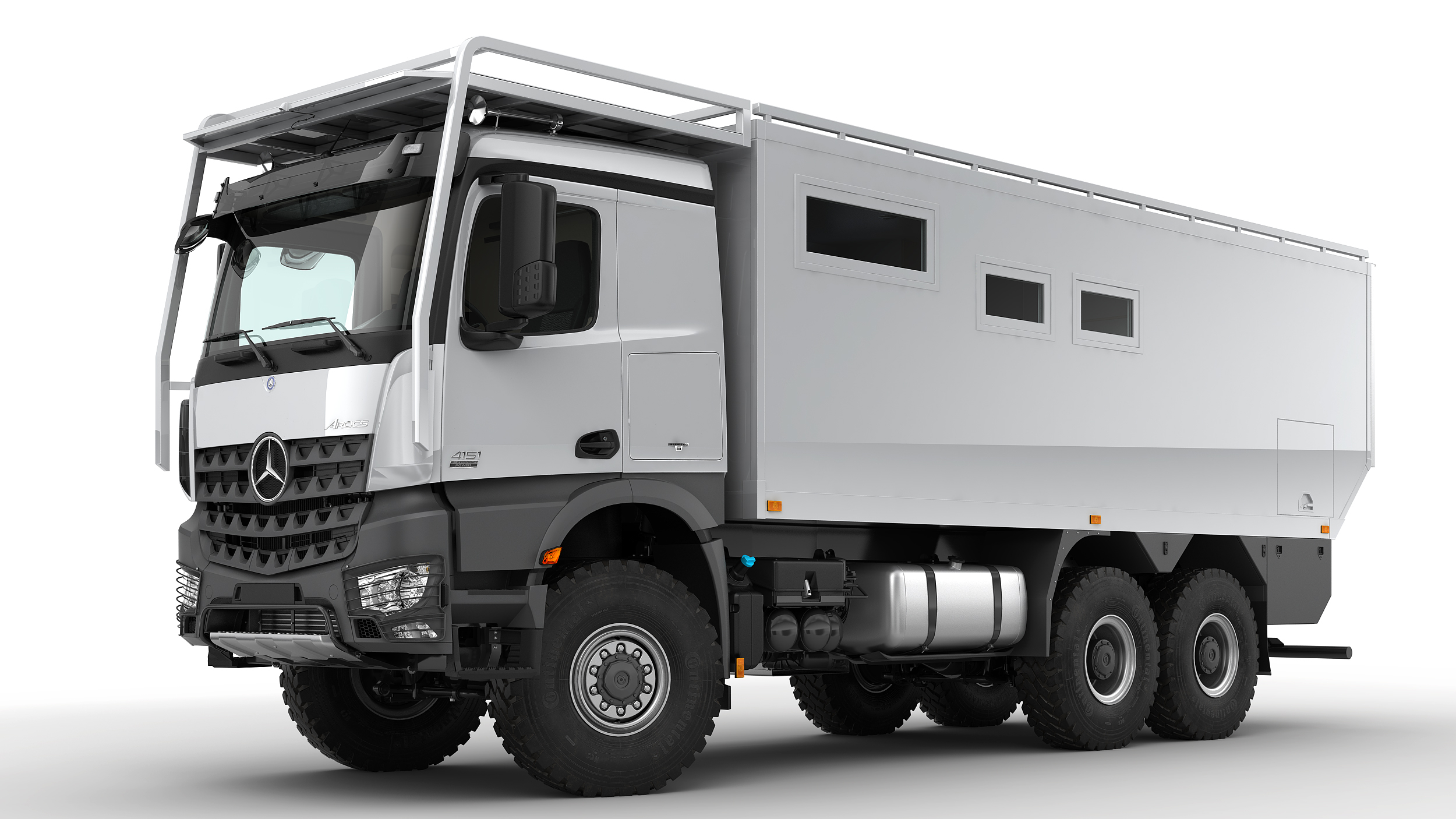 3D Mercedes Arocs Camper 6X6 - TurboSquid 1832973