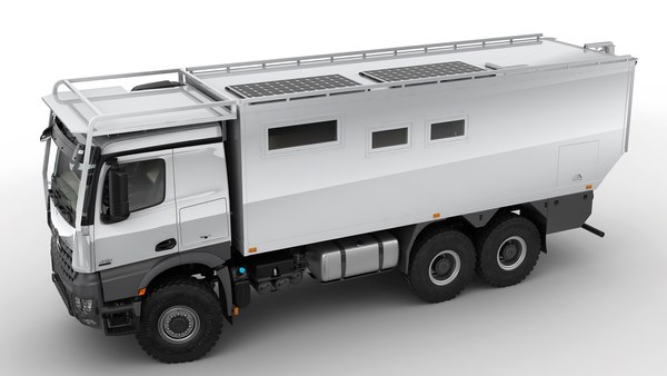 modelo 3d Mercedes Arocs Camper 6X6 - TurboSquid 1832973