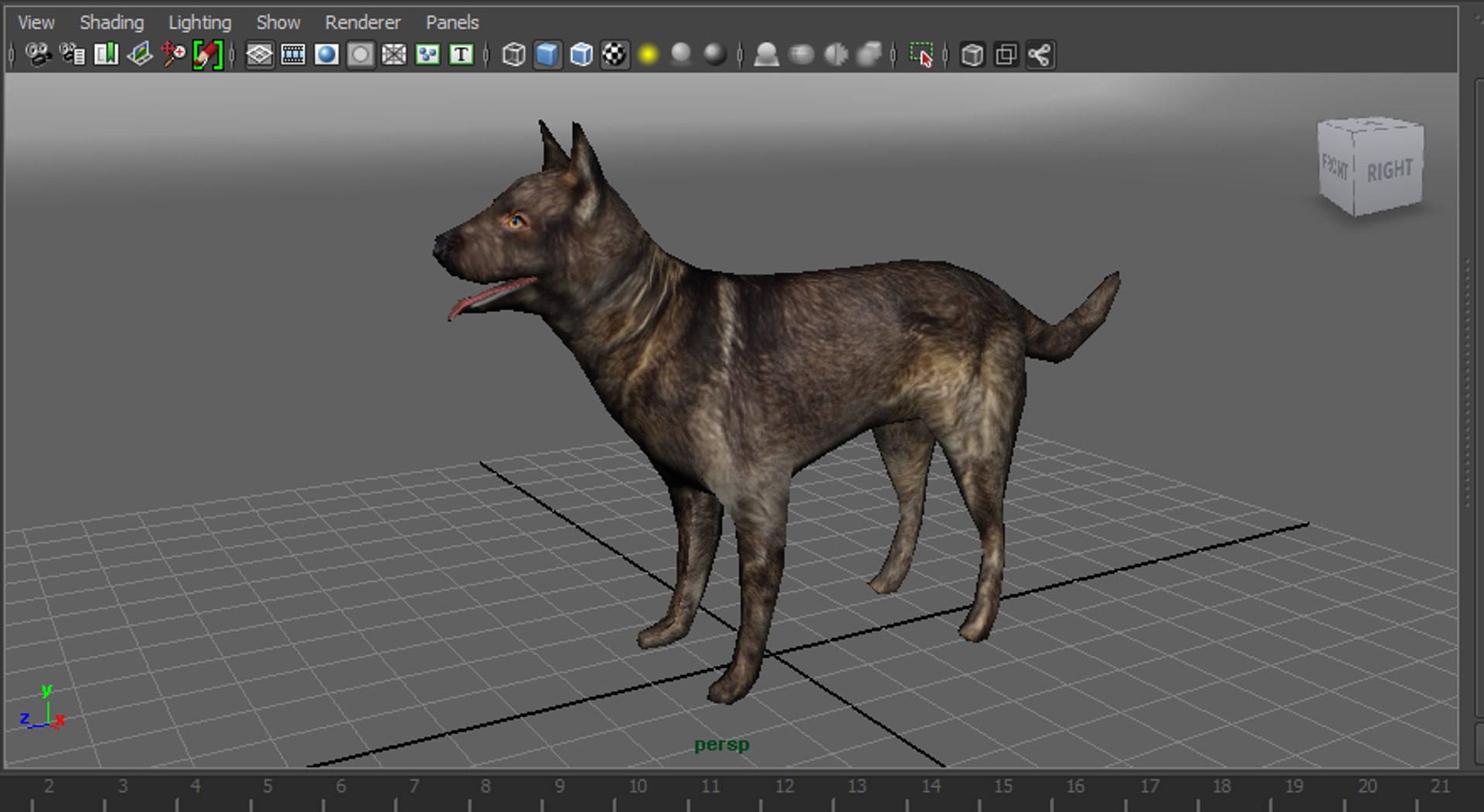 German Shepherd Dog Rigged Model | 1143366 | TurboSquid