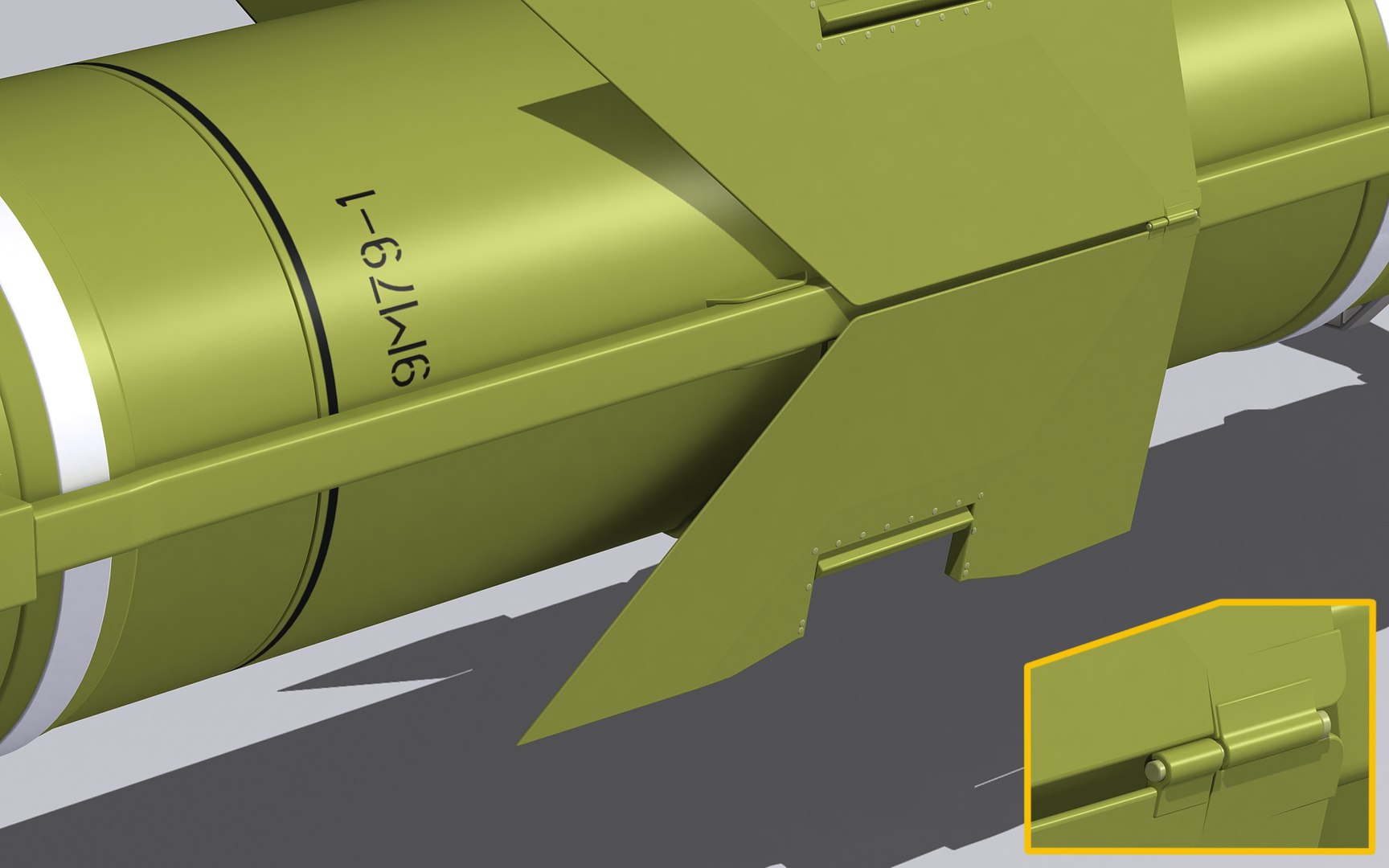 3D Model 9M79-1 Tochka-U Missile - TurboSquid 1946801