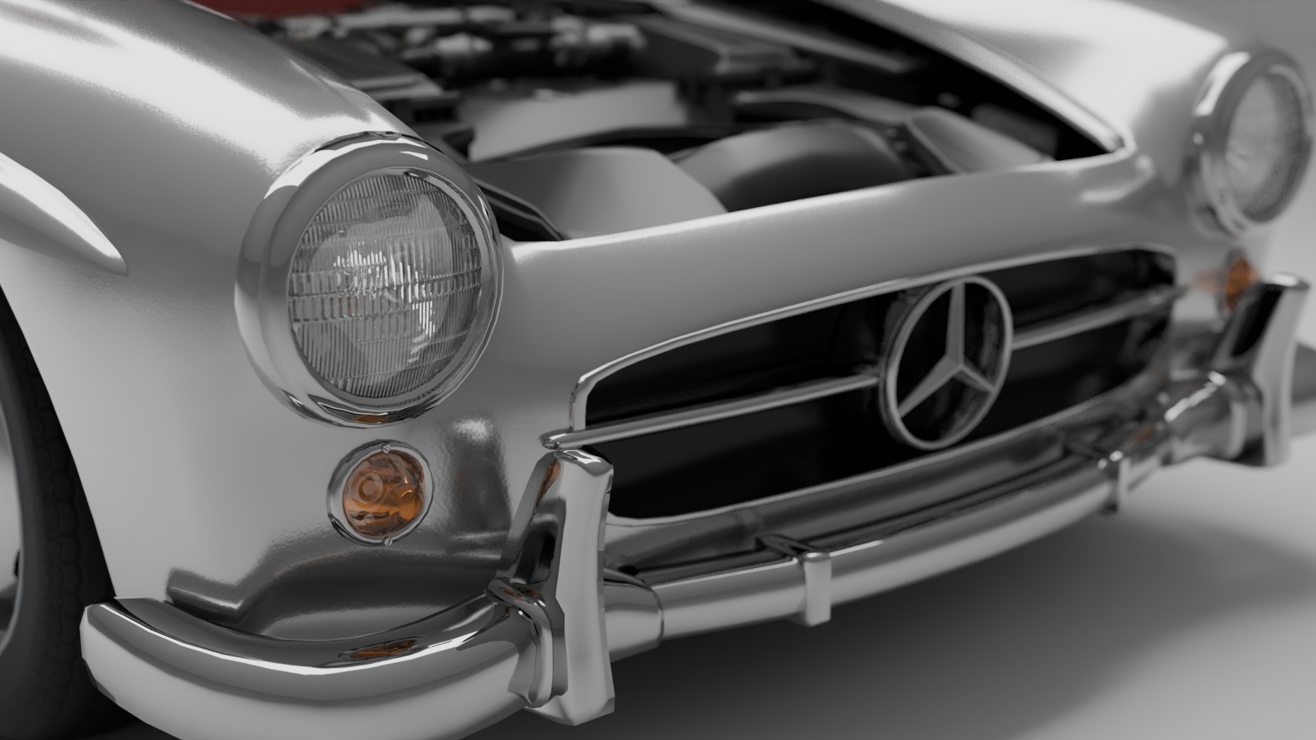 Mercedes-Benz 300SL 3D Model - TurboSquid 2315807