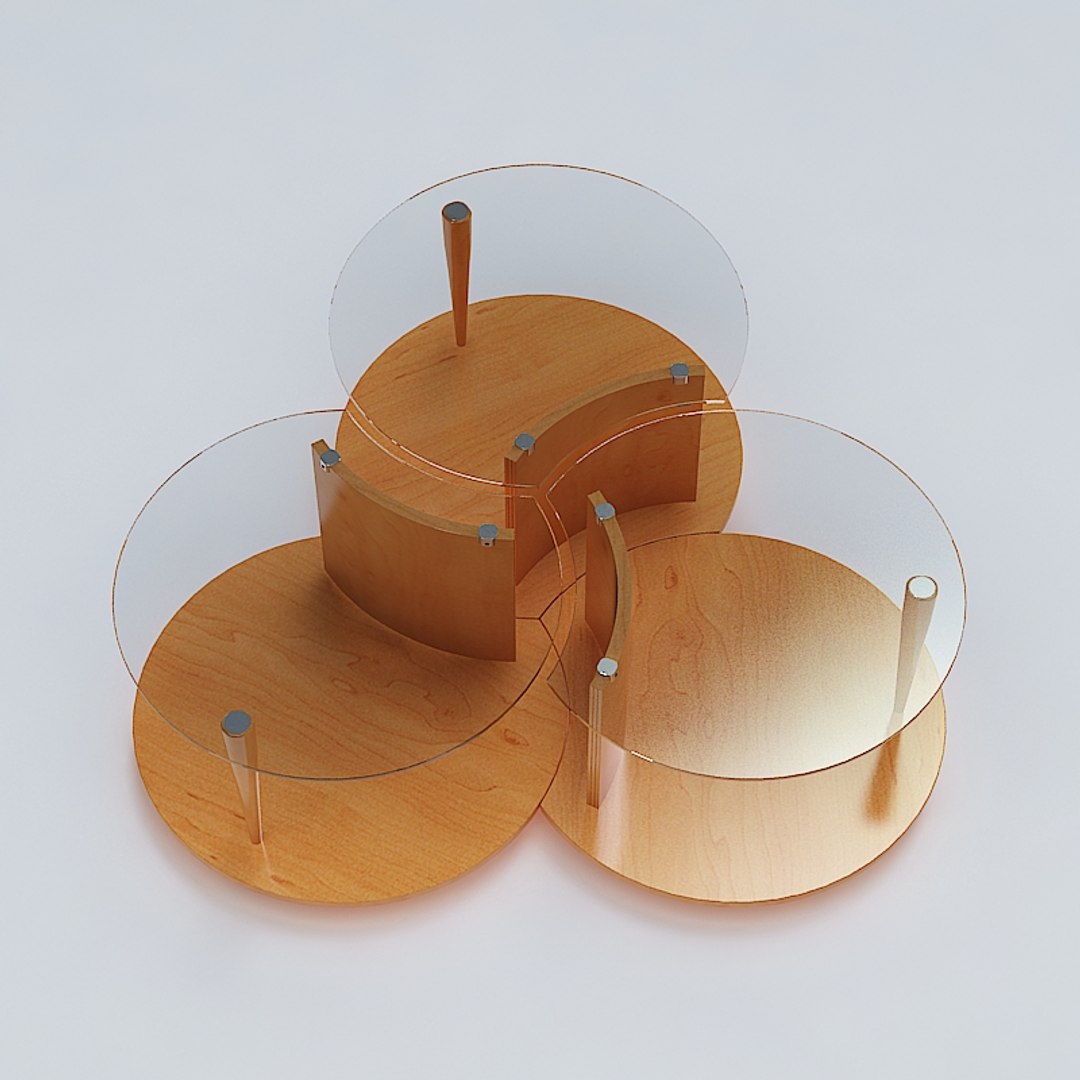 3d Treble Table Model