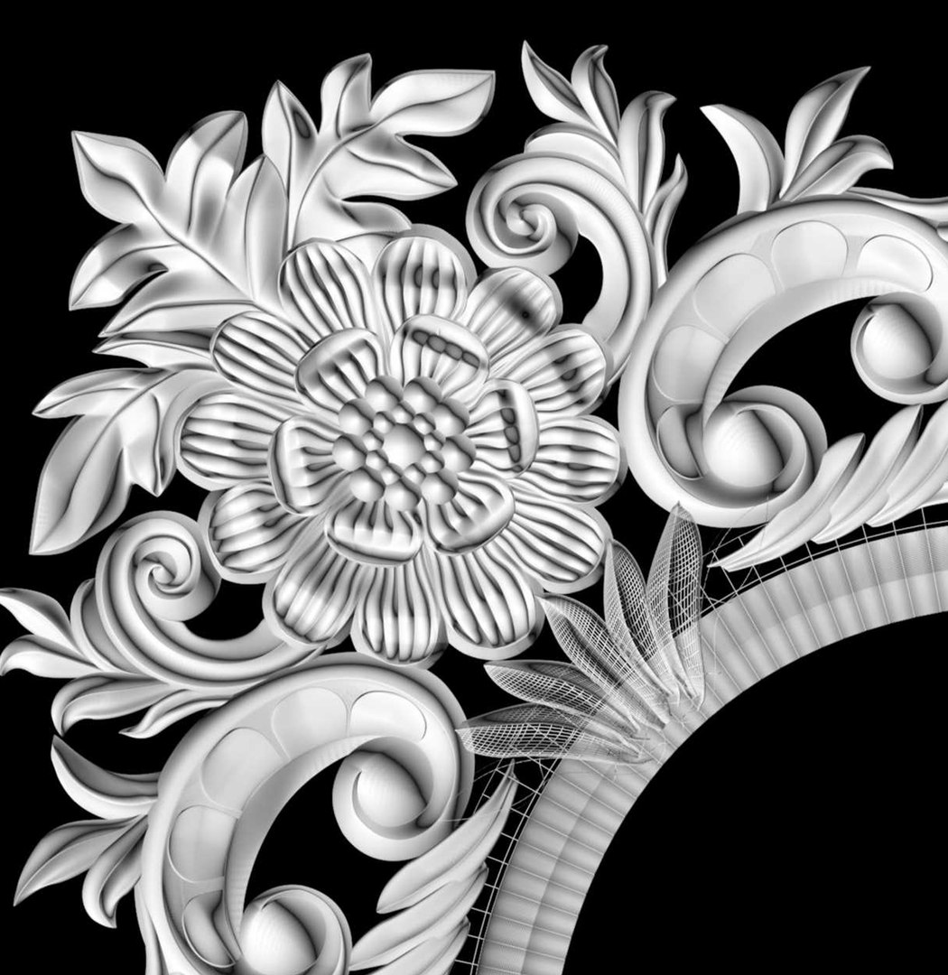 WALL MOLDING PLINTH CUTOUT DECOR FOR CNC 3D Model - TurboSquid 2254430