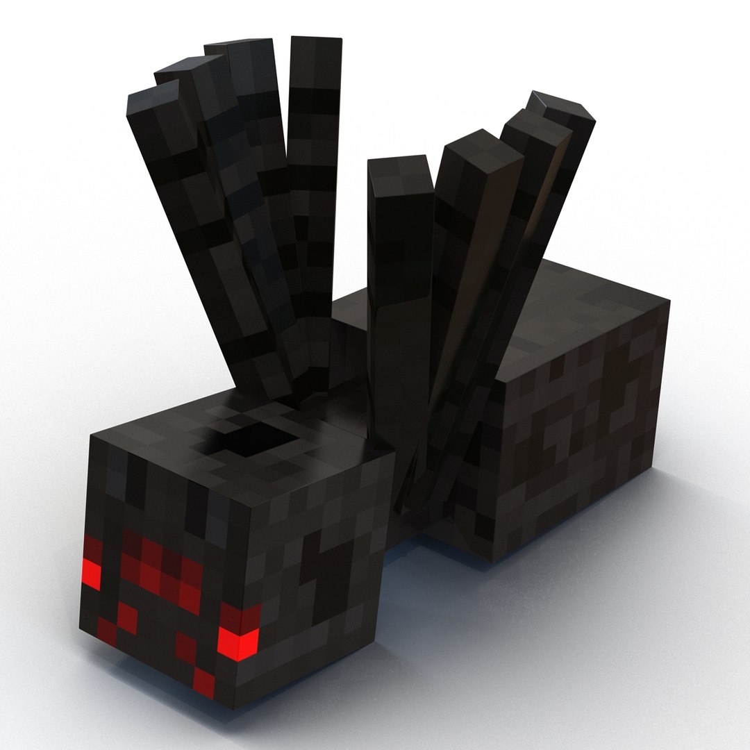3D Minecraft Spider Rigged - TurboSquid 1503506