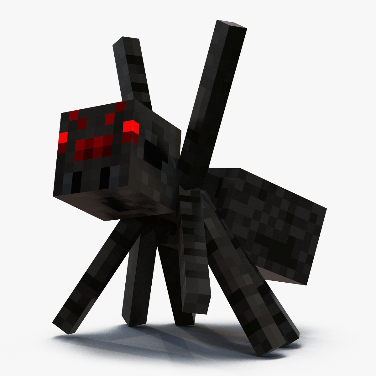 3D minecraft spider rigged - TurboSquid 1503506