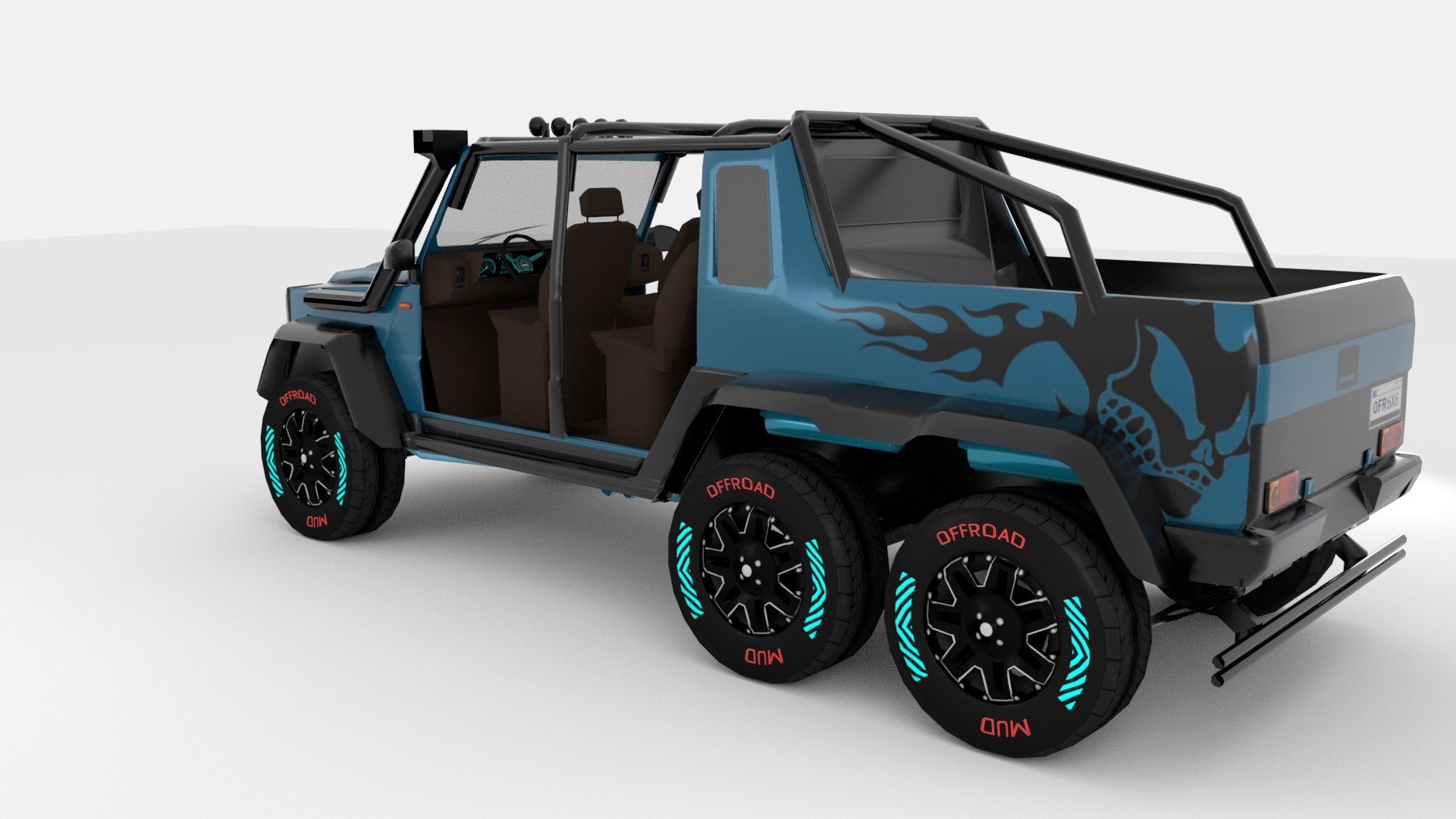 Jeep 6x6 Model - TurboSquid 1969227