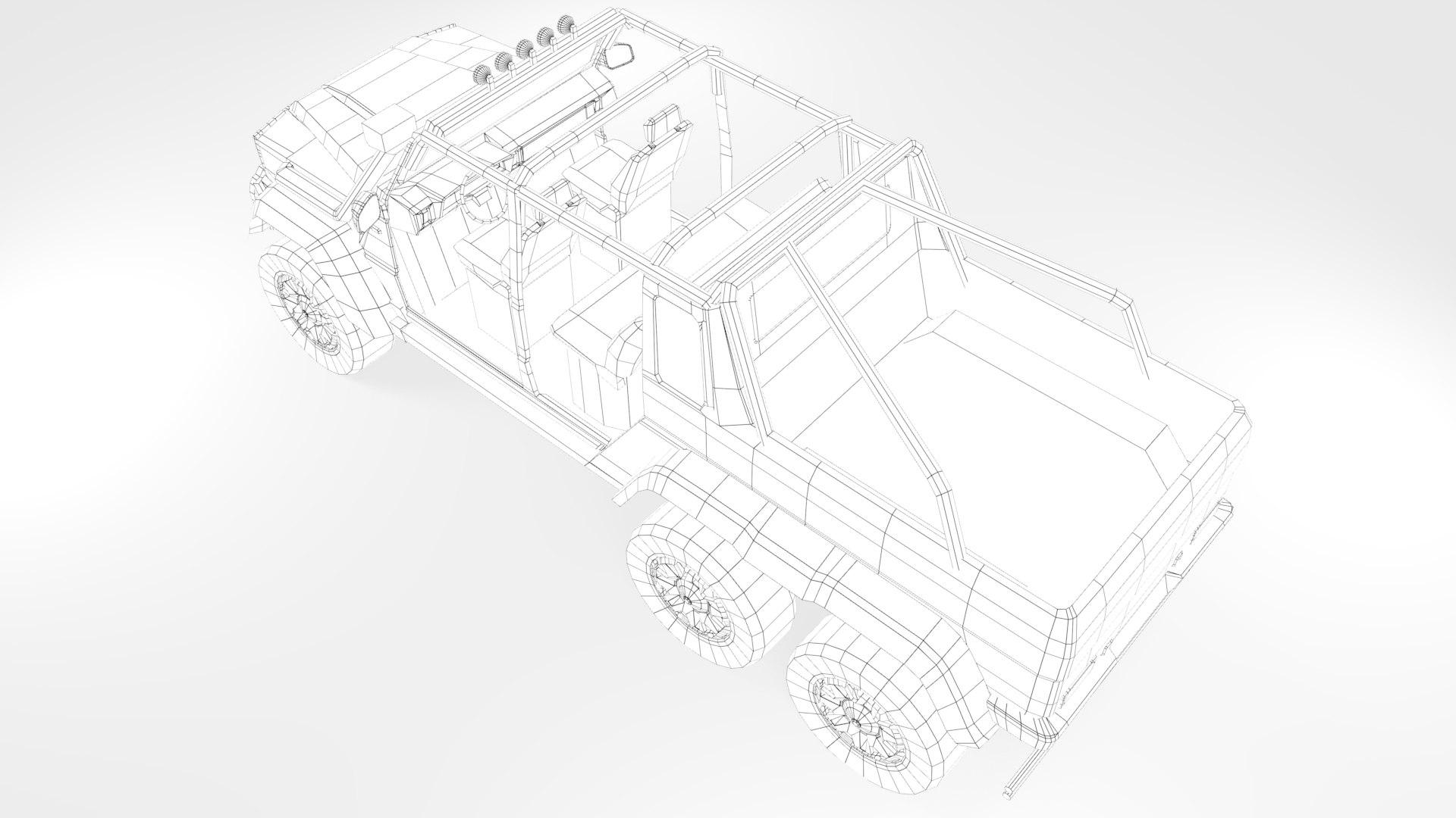 Jeep 6x6 Model - TurboSquid 1969227