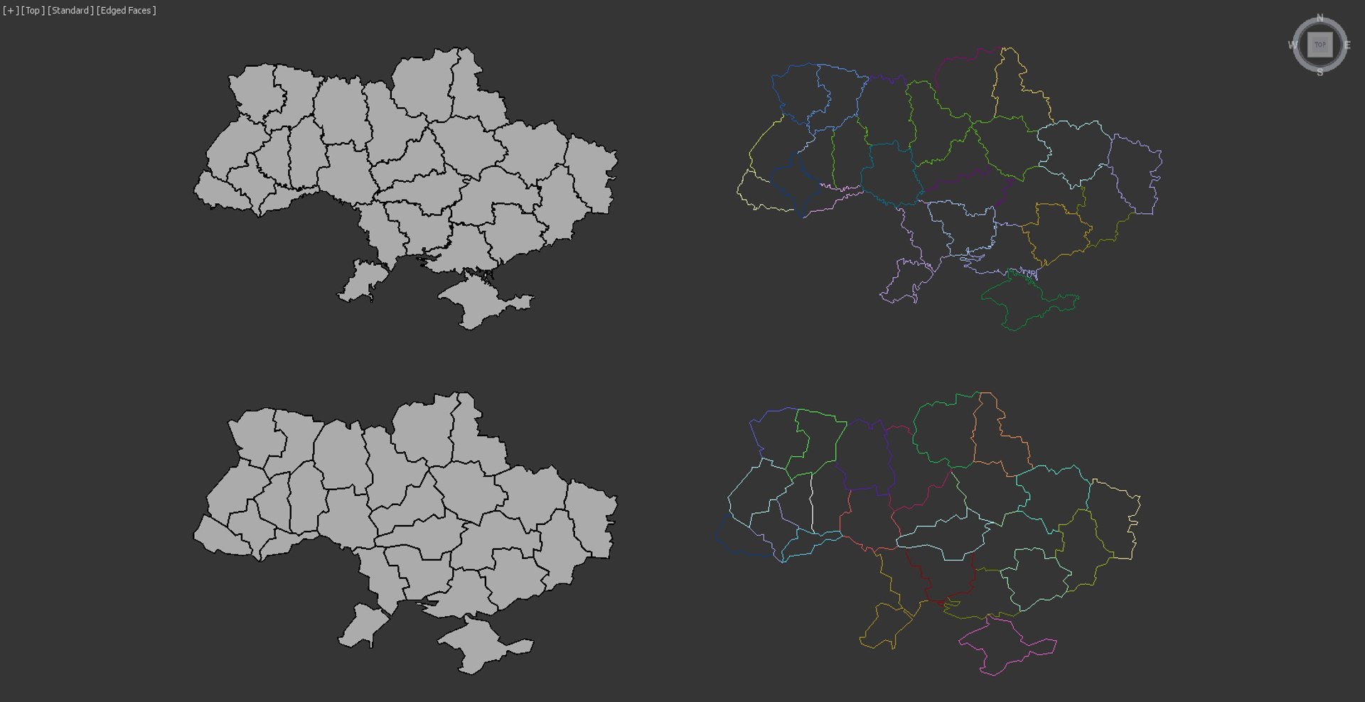 3D Ukraine 3d Map - TurboSquid 1876238