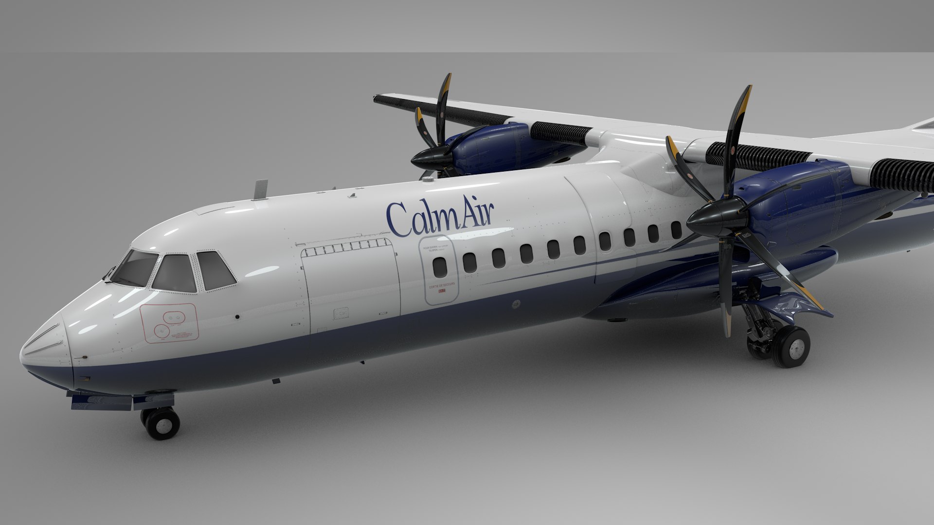 ATR 72 CALM AIR L2013 3D model - TurboSquid 2090117