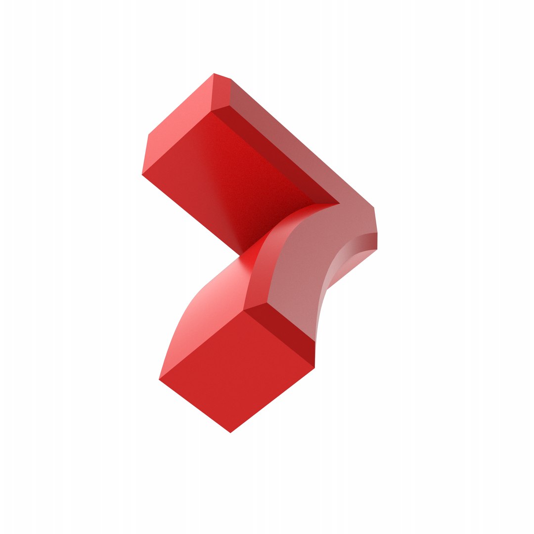 Red Number 7 Model - TurboSquid 2241988