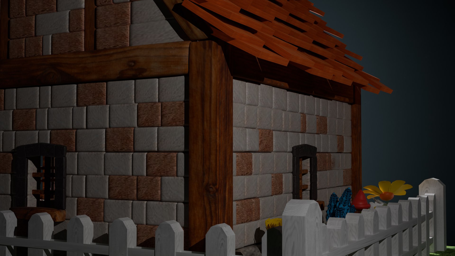 3D Model Medieval Cottage - TurboSquid 2245103