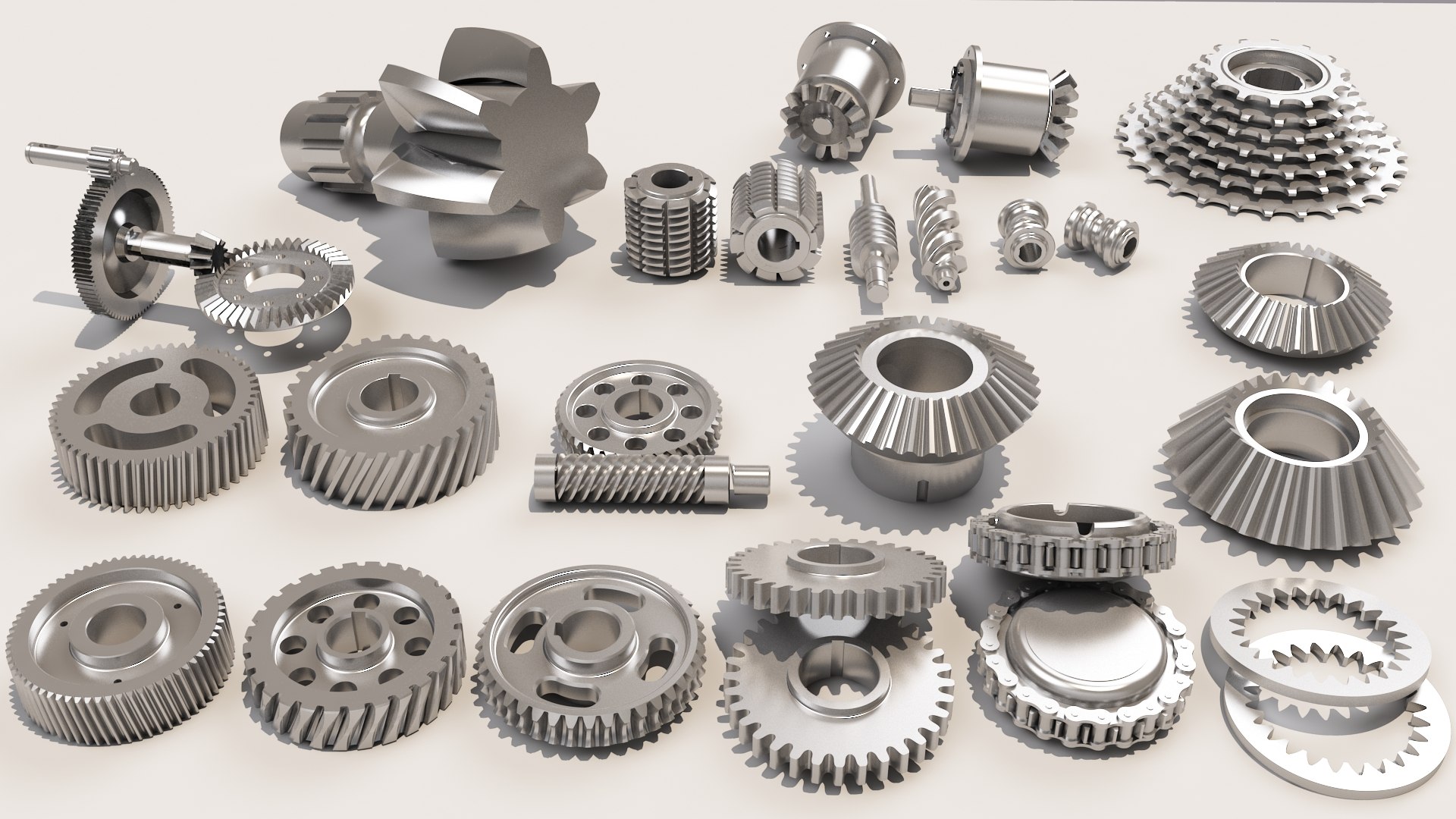 3d Model Gear Set