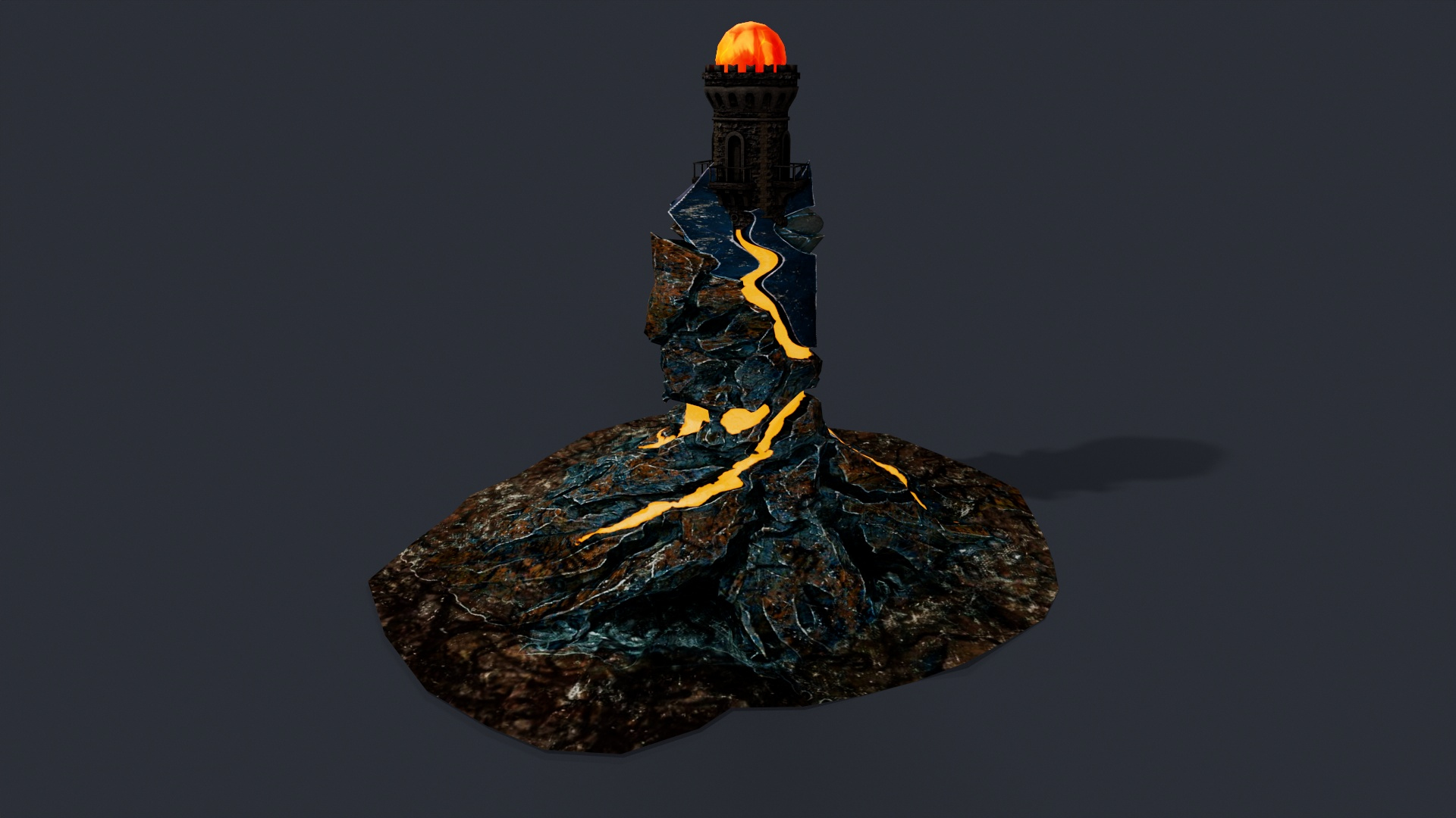 Lava Portal Tower 3D Model - TurboSquid 2178242