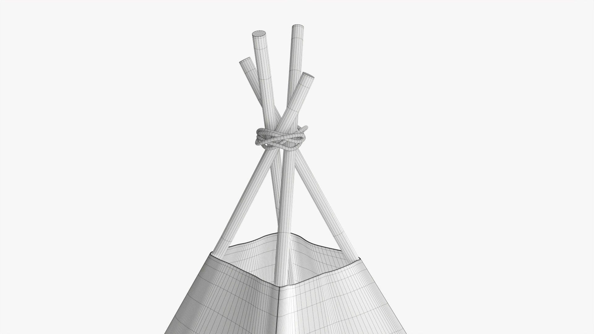Tent tepee 3D - TurboSquid 1708140